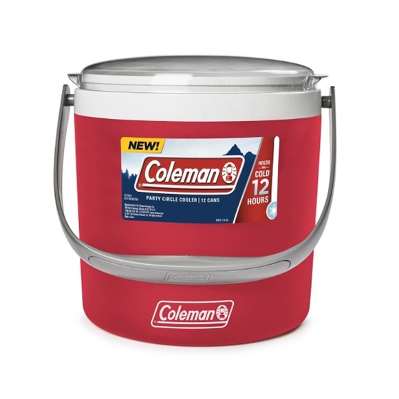 Coleman | Kitchen | Coleman Party Circle 9 Quart Cooler Red New | Poshmark